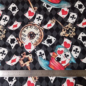 Alice in Wonderland Playing Card Watches Patterned Decorative Printed ...