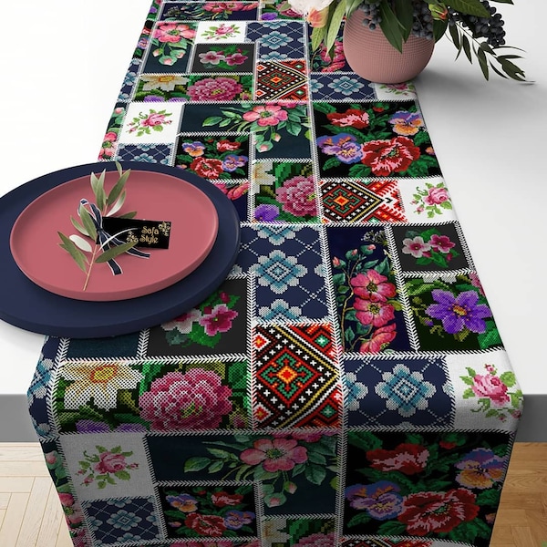 Table Runner Cross Stitch - Etsy