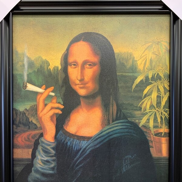 Mona Lisa Smoking Poster - Etsy