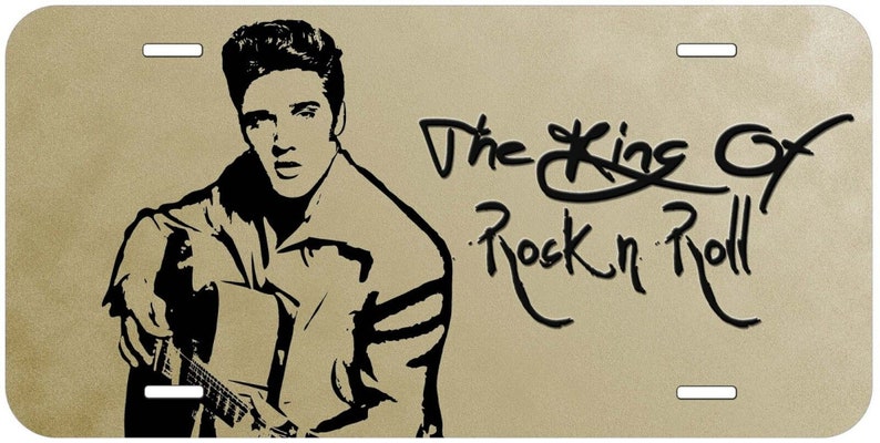 Elvis Presley Metal Sign License Plate Handmade Collectible - Etsy