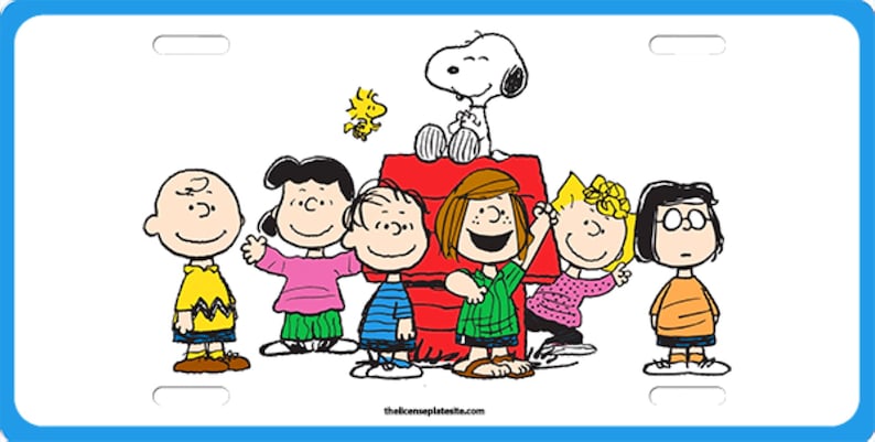 Snoopy Peanuts Metal Sign License Plate Handmade Collectible - Etsy