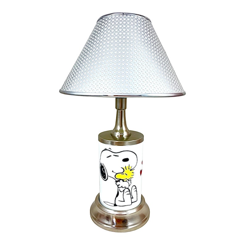 Snoopy Peanuts Metal Sign License Plate Collectible Desk Lamp - Etsy