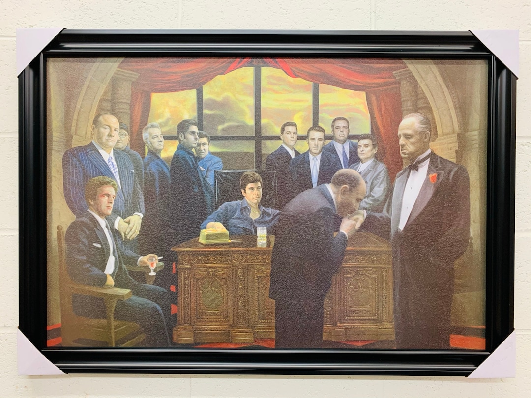 Gangster Collage Scarface, Soprano, Godfather, Good Fellas, Mafia 24x36 ...