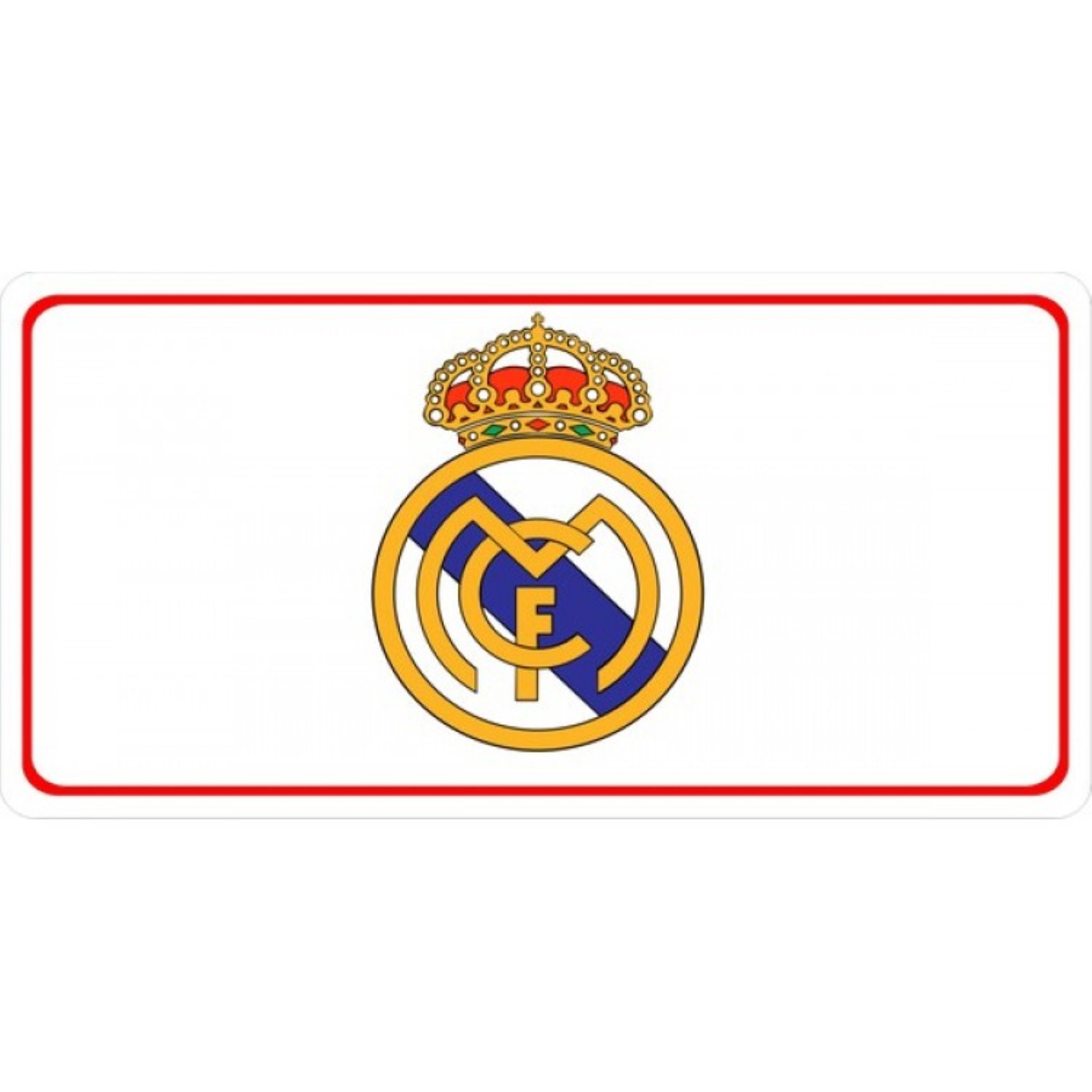 Real Madrid Football Club Metal Sign License Plate Handmade - Etsy