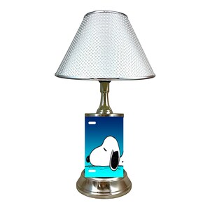 Snoopy Peanuts Metal Sign License Plate Handmade Collectible Desk Lamp ...