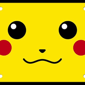 Pokémon Pikachu Anime Metal Sign License Plate Handmade Sport ...