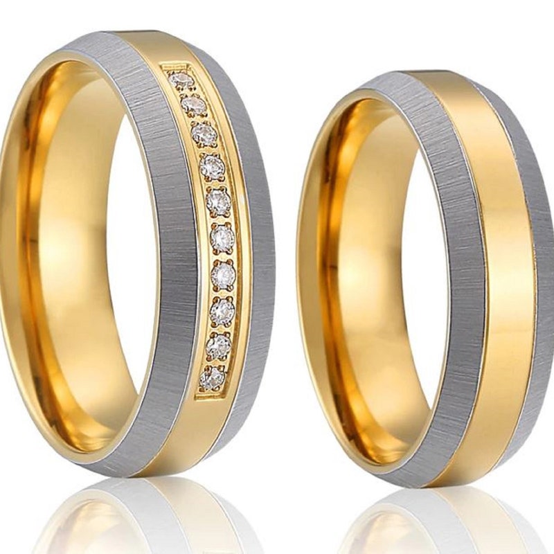 Titanium Couple Ring - Etsy