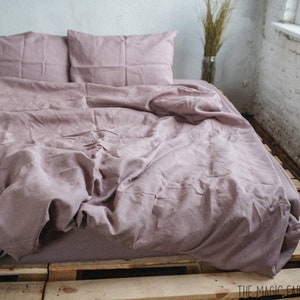 Violet Linen Duvet Cover (100% Natural Linen) - Etsy