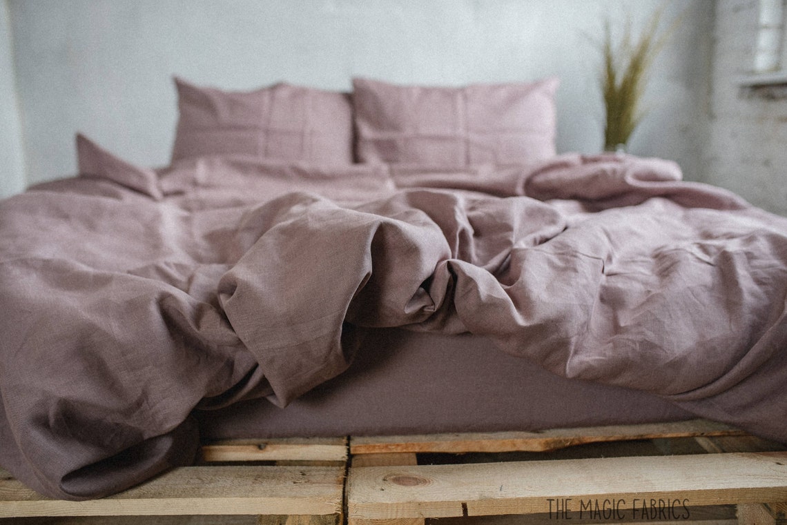 Violet Linen Duvet Cover (100% Natural Linen) - Etsy