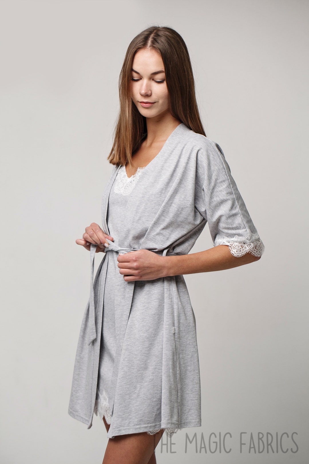 Robe for Women in Grey Color - Etsy