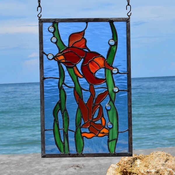 Stained Glass Fish - Etsy