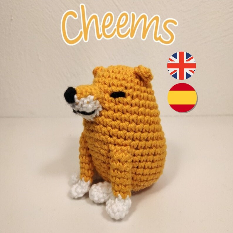 Patrón Amigurumi Cheems - Etsy México