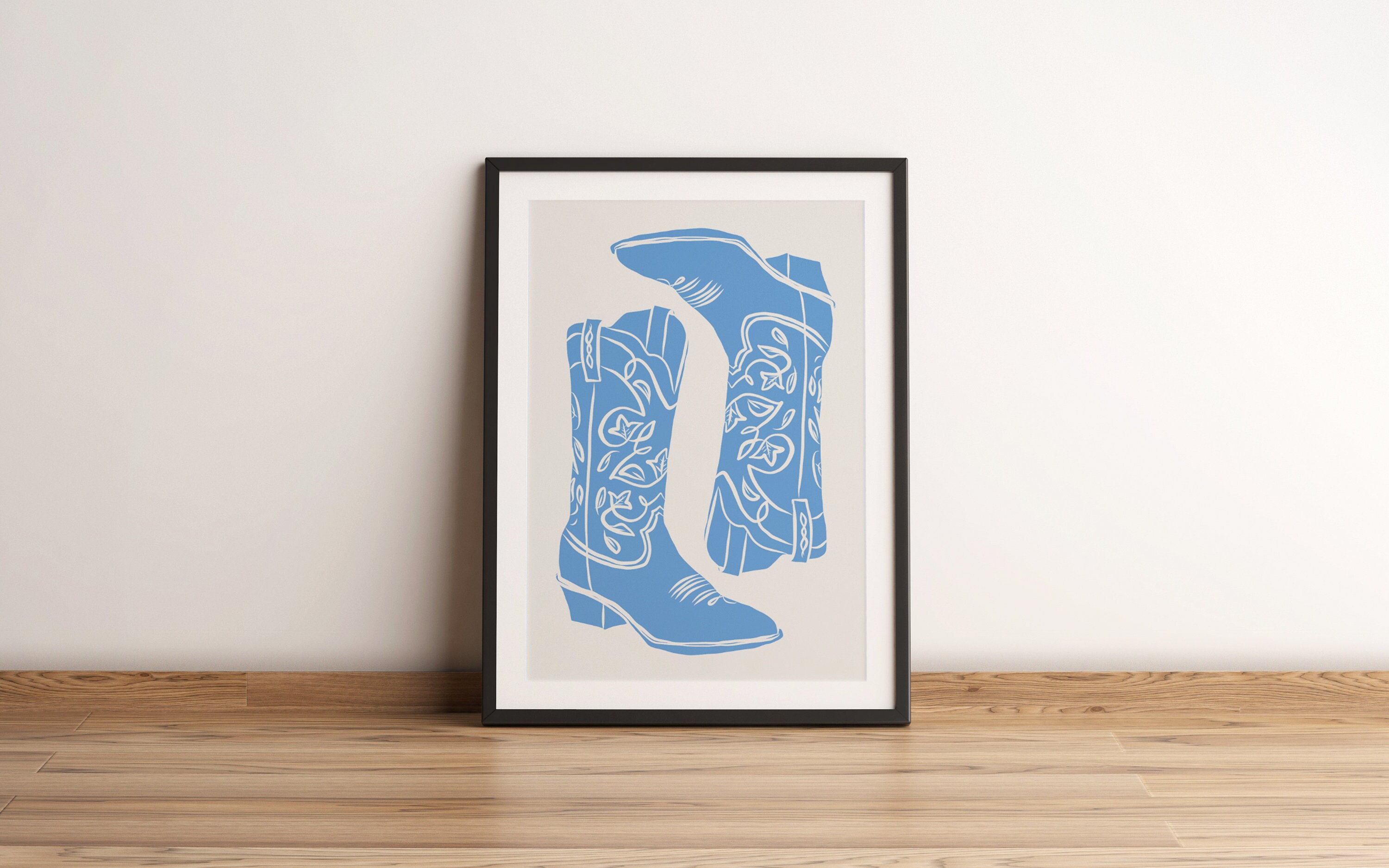 Cowboy Boots Art Print | Cowboy Art | Western Aesthetic Art Print ...