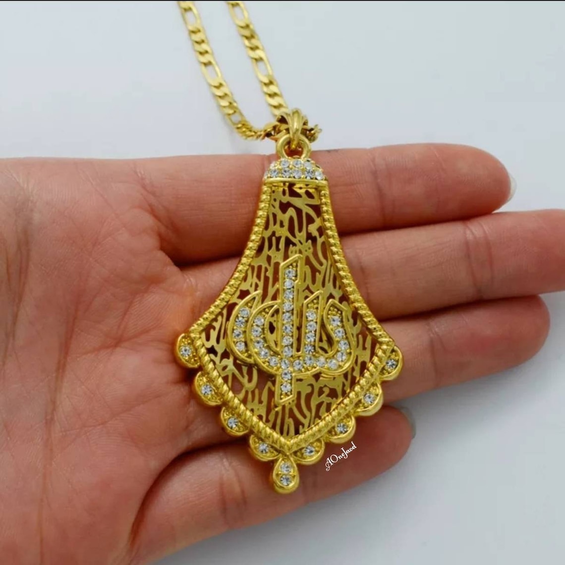 Allah اللہ Pendant Necklace Islamic Gold Plated Jewelry - Etsy
