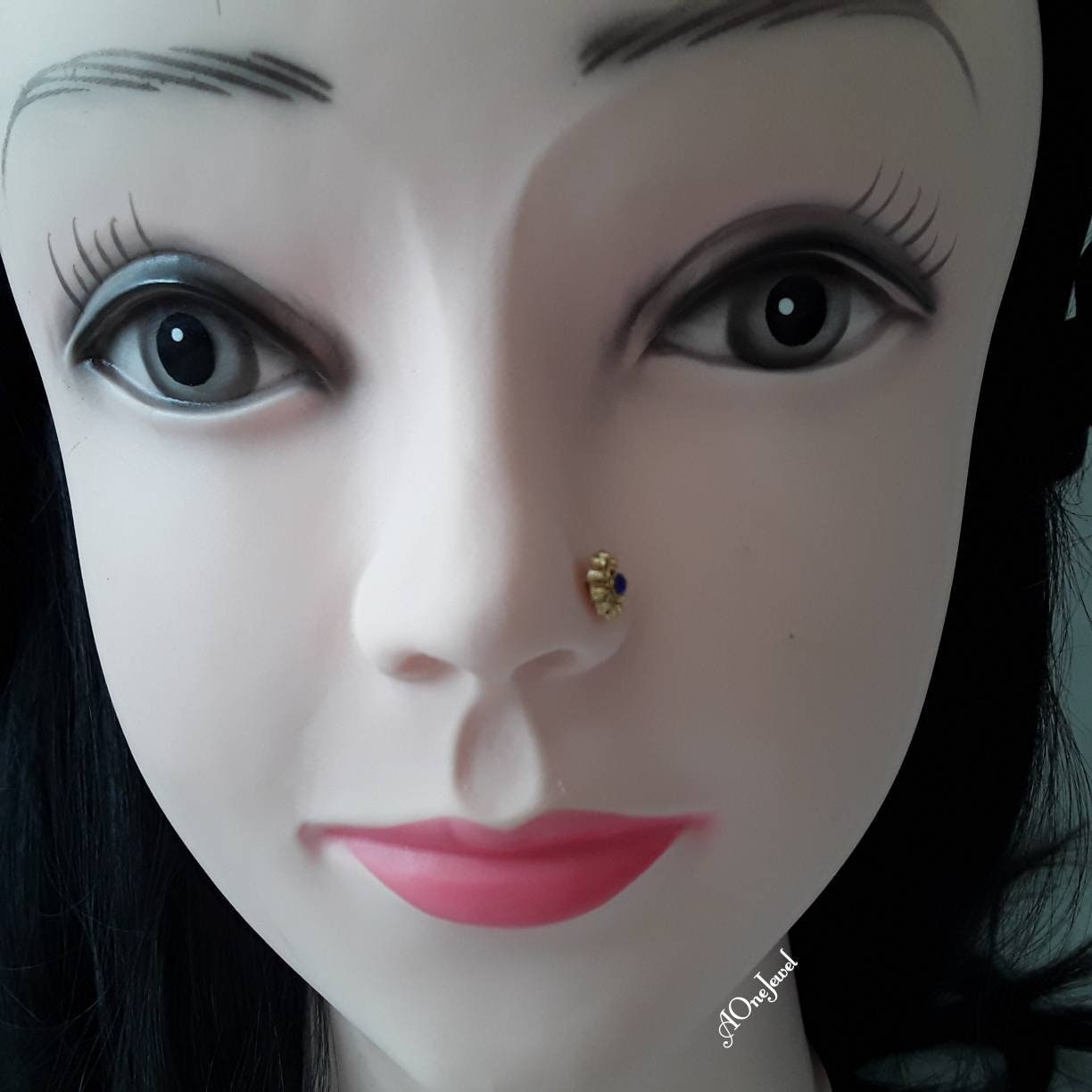 Indian Nose Stud Gold Nose Stud Indian Jewelry Pakistani - Etsy