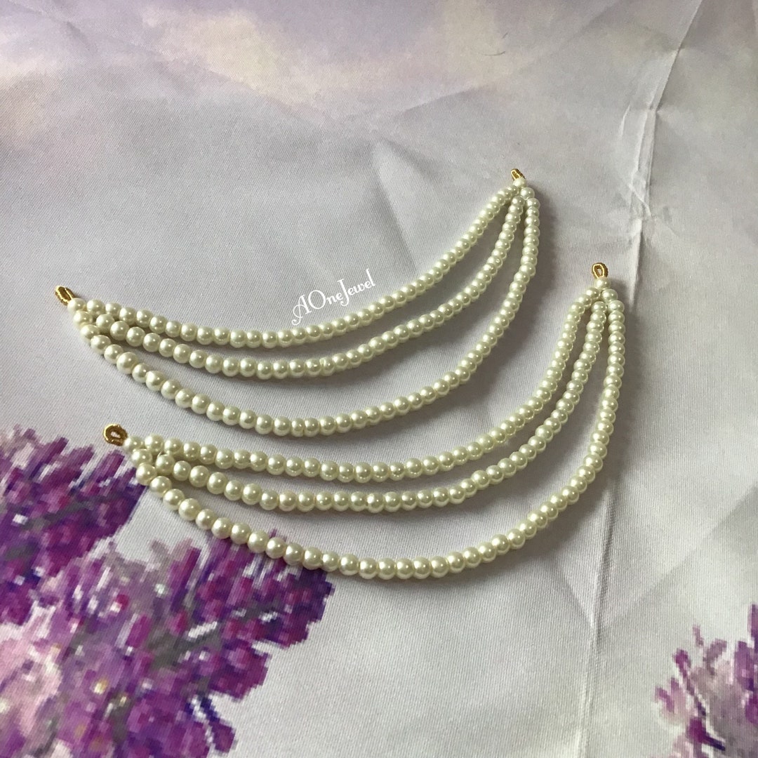 Sahara for Earrings, Pearl Ear Chain, Ear Support, Detachable Ear Chain ...