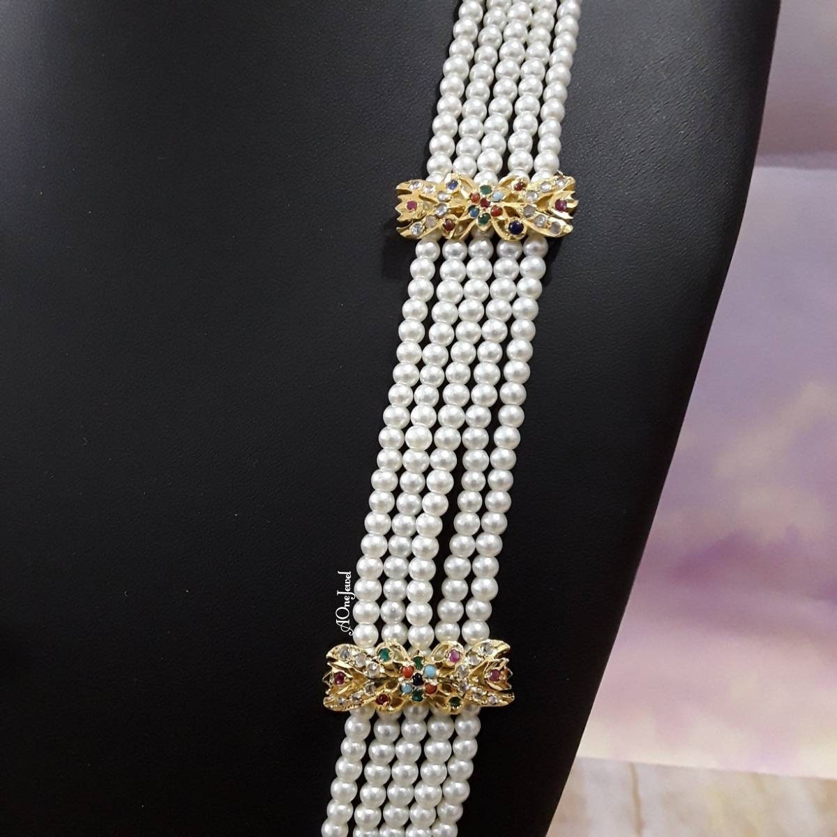 Indian Hyderabadi Nauratan Azima Rani Haar Jewelry Set | Bridal Jewelry ...