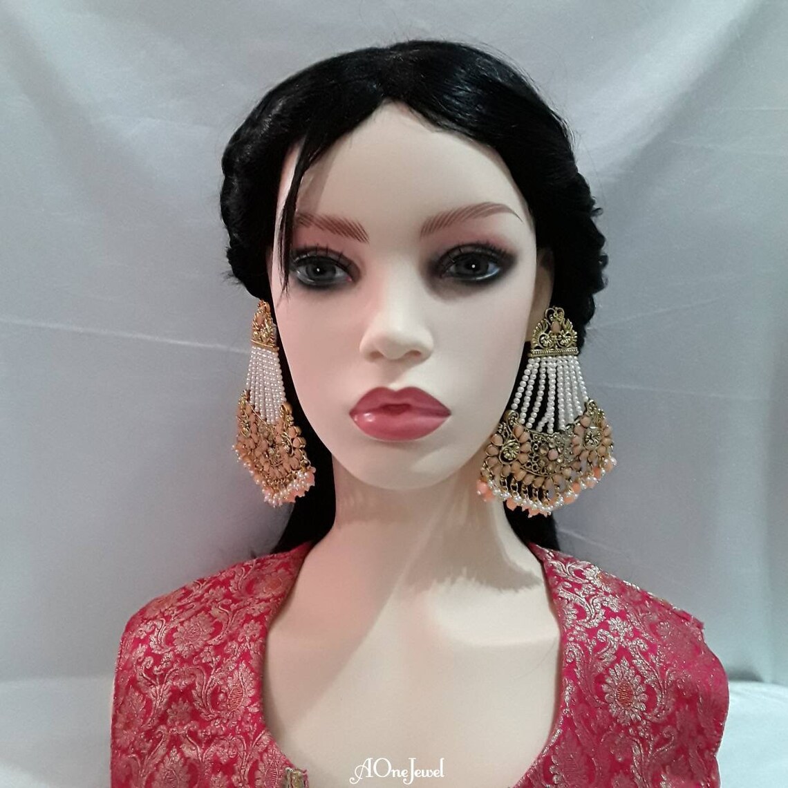 Indian Bollywood Gold Plated Earrings Indian Bridal Earrings - Etsy UK