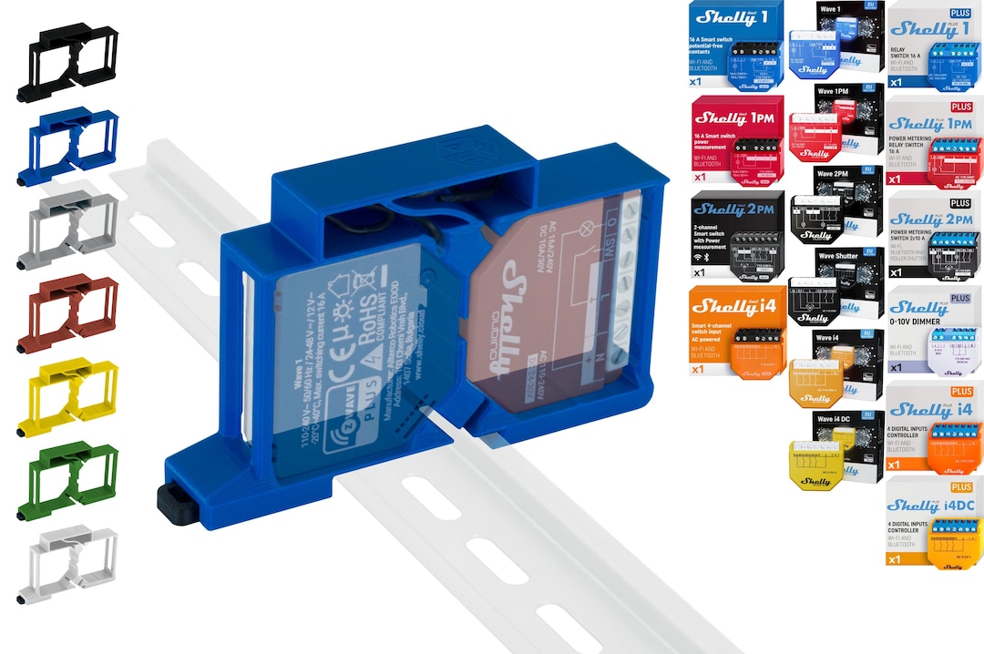 Universal DIN Rail Holder "dual" for 18 Shellys DIN Rail (35 Mm) - Etsy