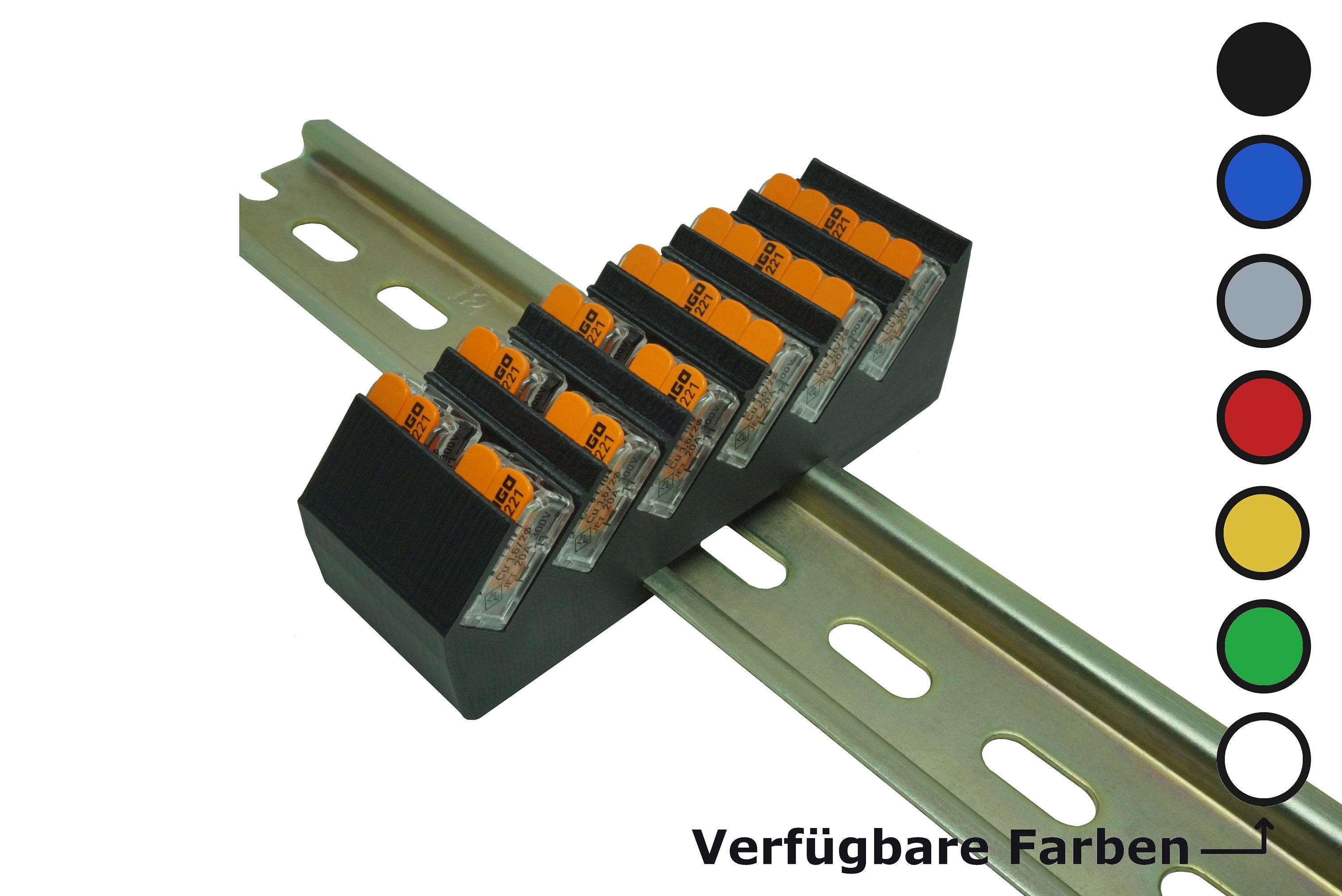 Hutschienenhalter für 6x Wago Klemmen 221-412/413/415 - Etsy.de