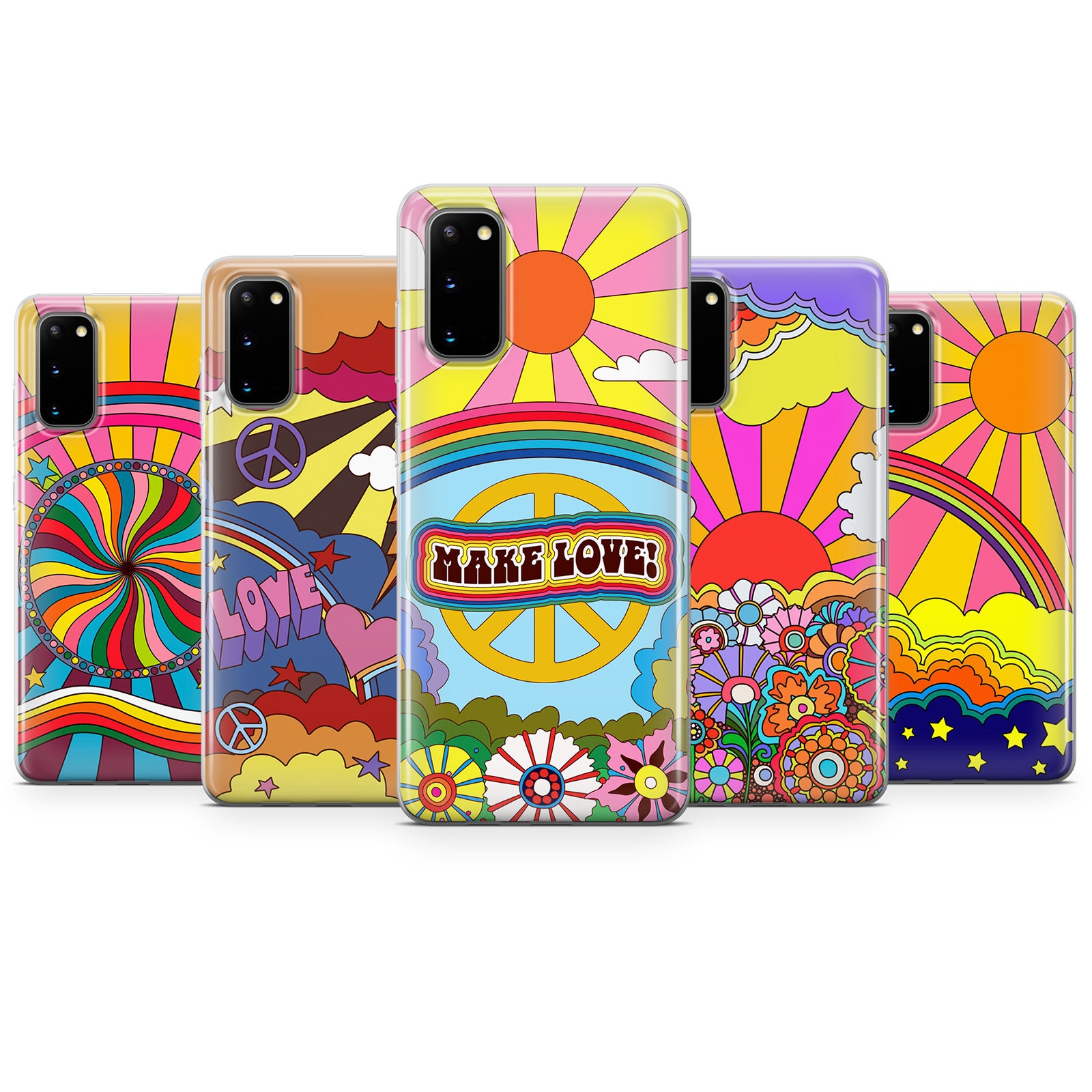 Hippie Phone Case Retro Iphone Cover for Iphone 13 12 11 | Etsy