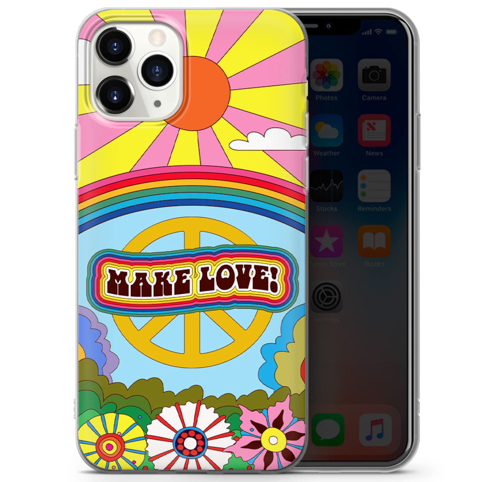 Hippie Phone Case Retro Iphone Cover for Iphone 13 12 11 | Etsy
