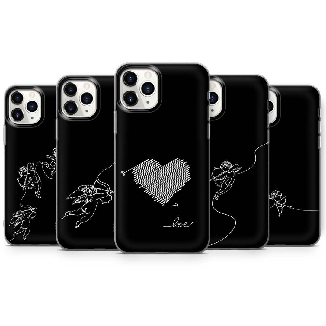 Custodia per telefono Angel, Cover per iPhone Line Art per iPhone 13 ...