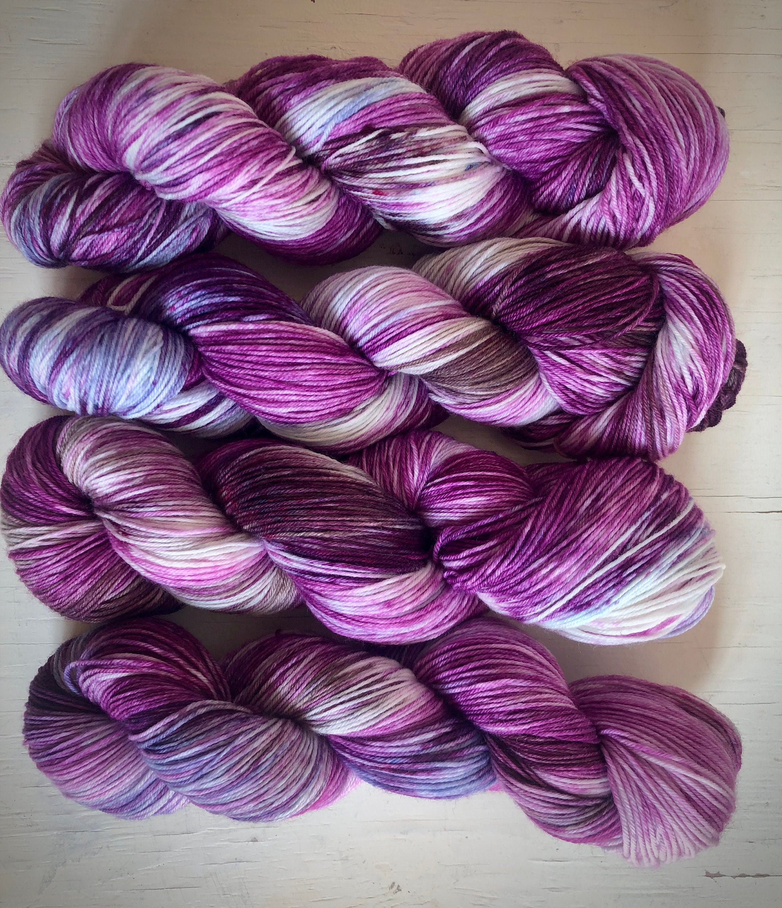 Berry Ice Cream With Chocolate Sauce Superfine Sock Yarn - Etsy