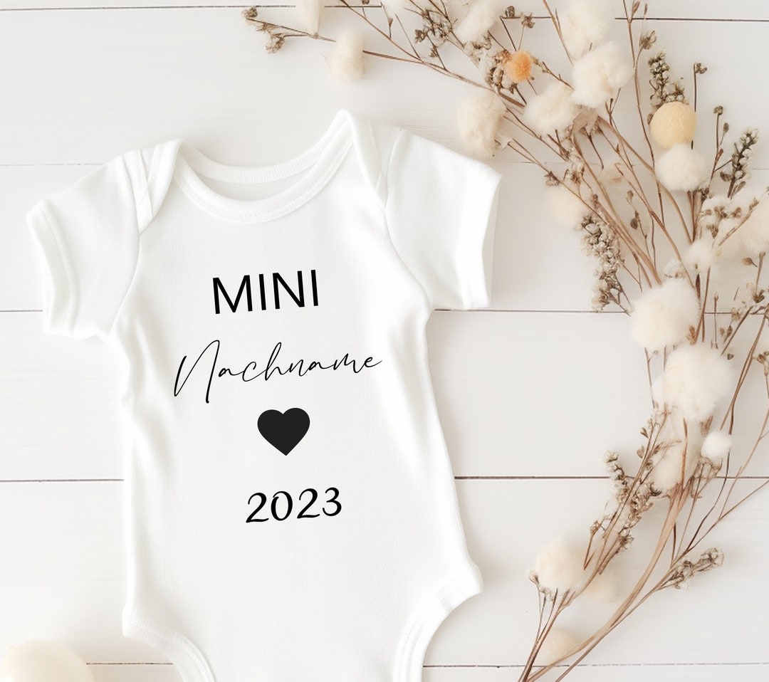 Baby Bodysuit With Last Name Baby Body With Name Personalized Baby ...