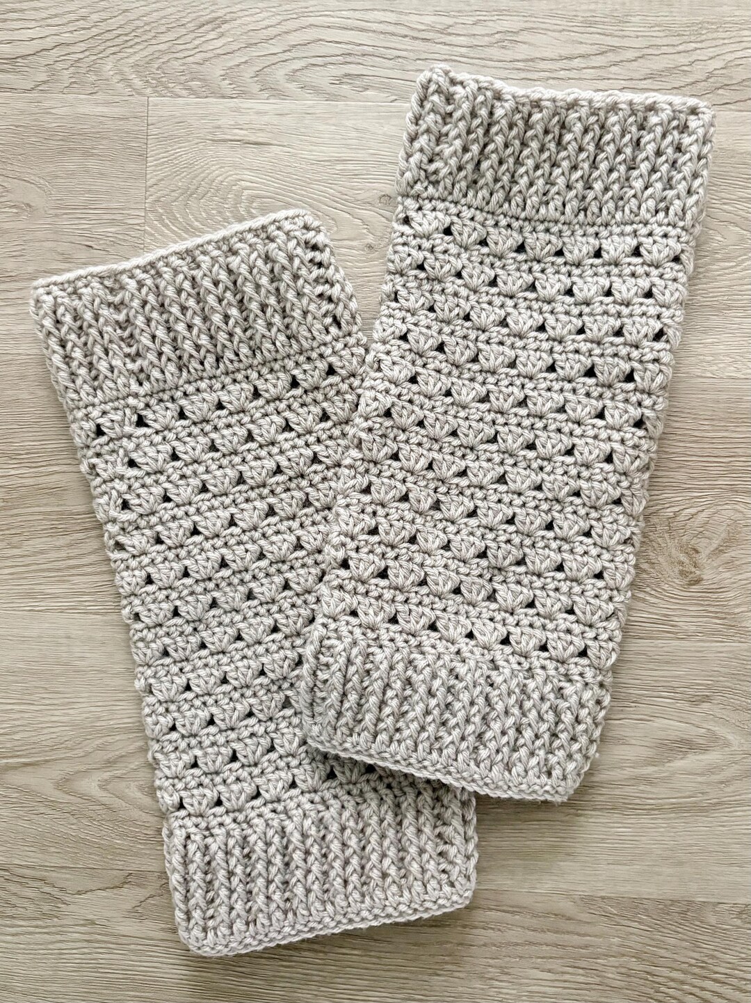 Chunky Textured Crochet Leg Warmers – Handmade Winter Leg Warmers ...