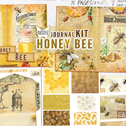 Honey Bee Journal Kit Busy Bee Beekeeper Journal Page - Etsy