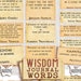 Wisdom Journal Words Junk Journaling Words Journal Prompts | Etsy