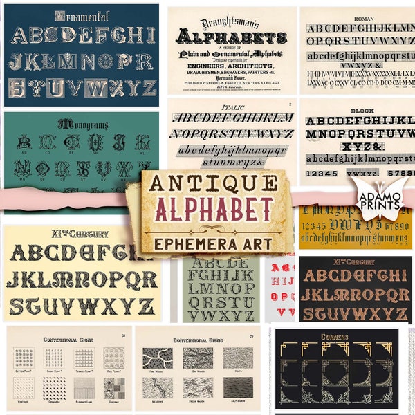 Victorian Alphabet - Etsy
