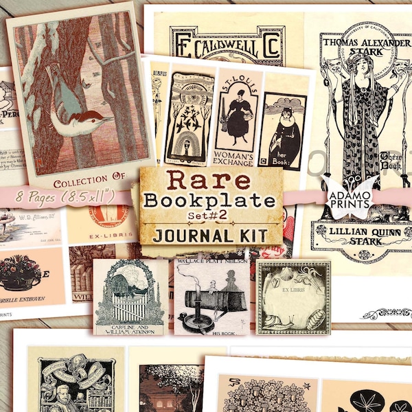 Digital Bookplates - Etsy