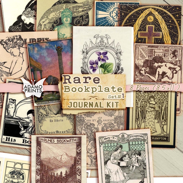 Digital Bookplates - Etsy