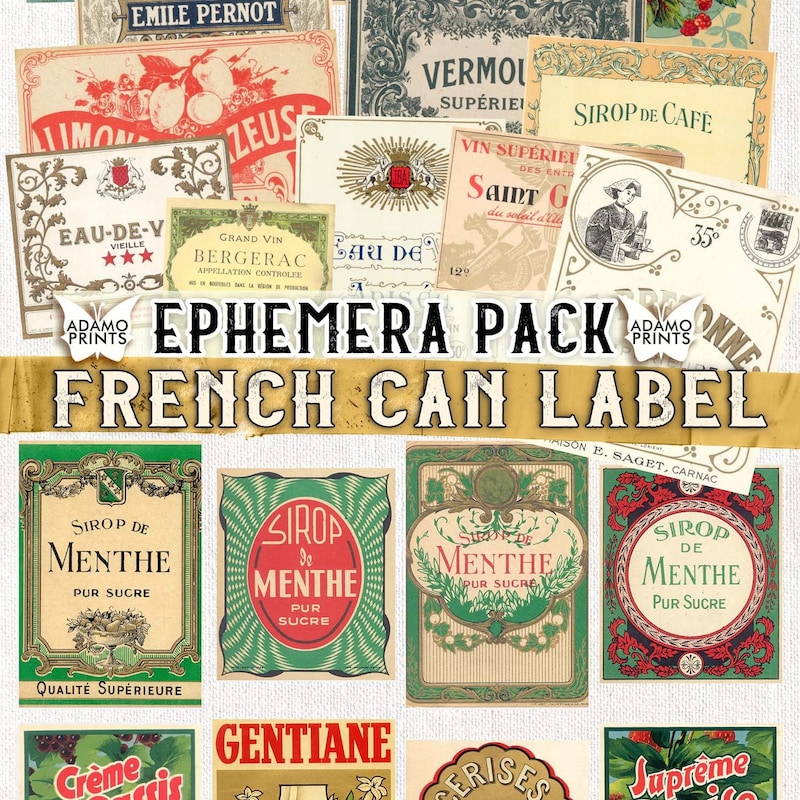Vintage Can Labels - Etsy
