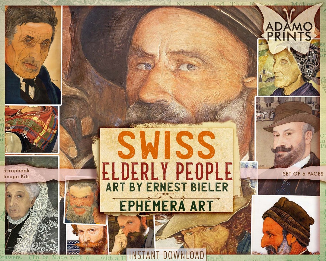 Schweizer Kunst für ältere Menschen von Ernest Bieler, Digitalbilder ...