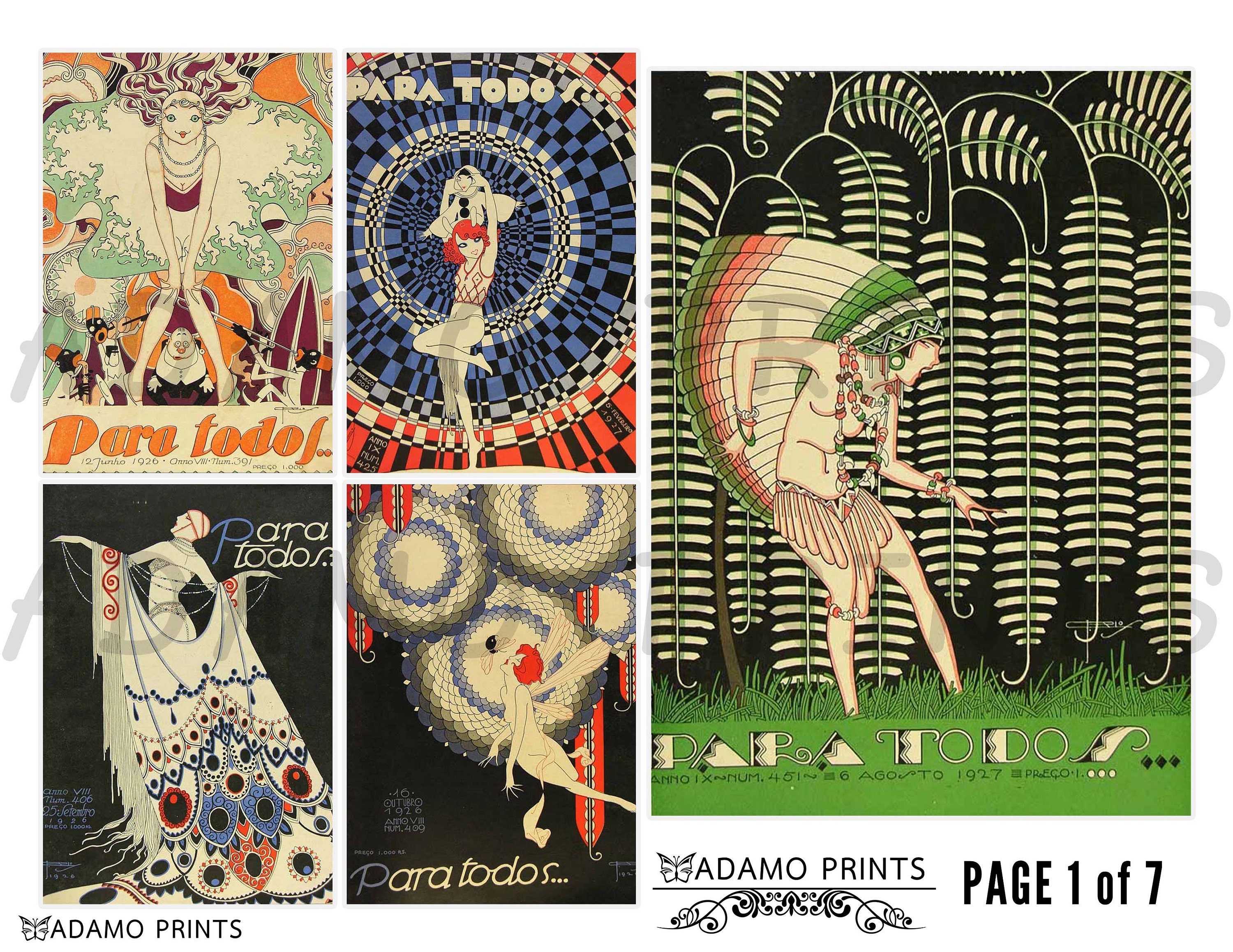 Para Todos Magazine Covers Magazine Digital Vintage Art - Etsy