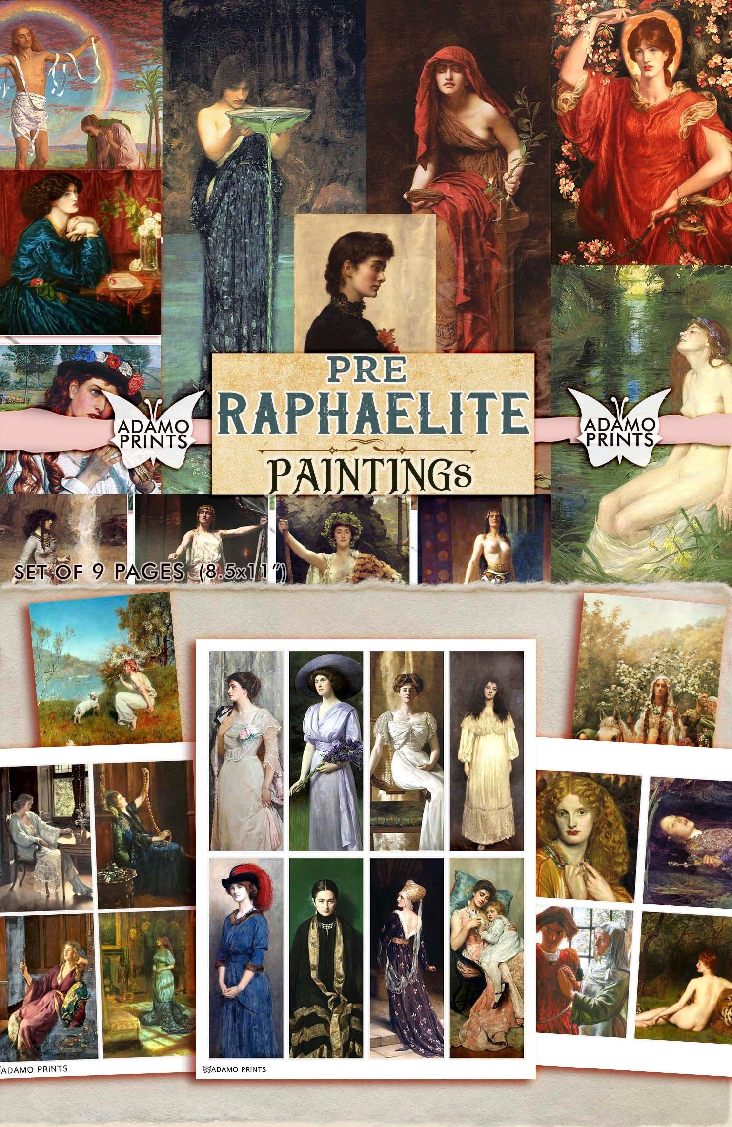 Pre-raphaelite Paintings Digital Images Victorian Art - Etsy