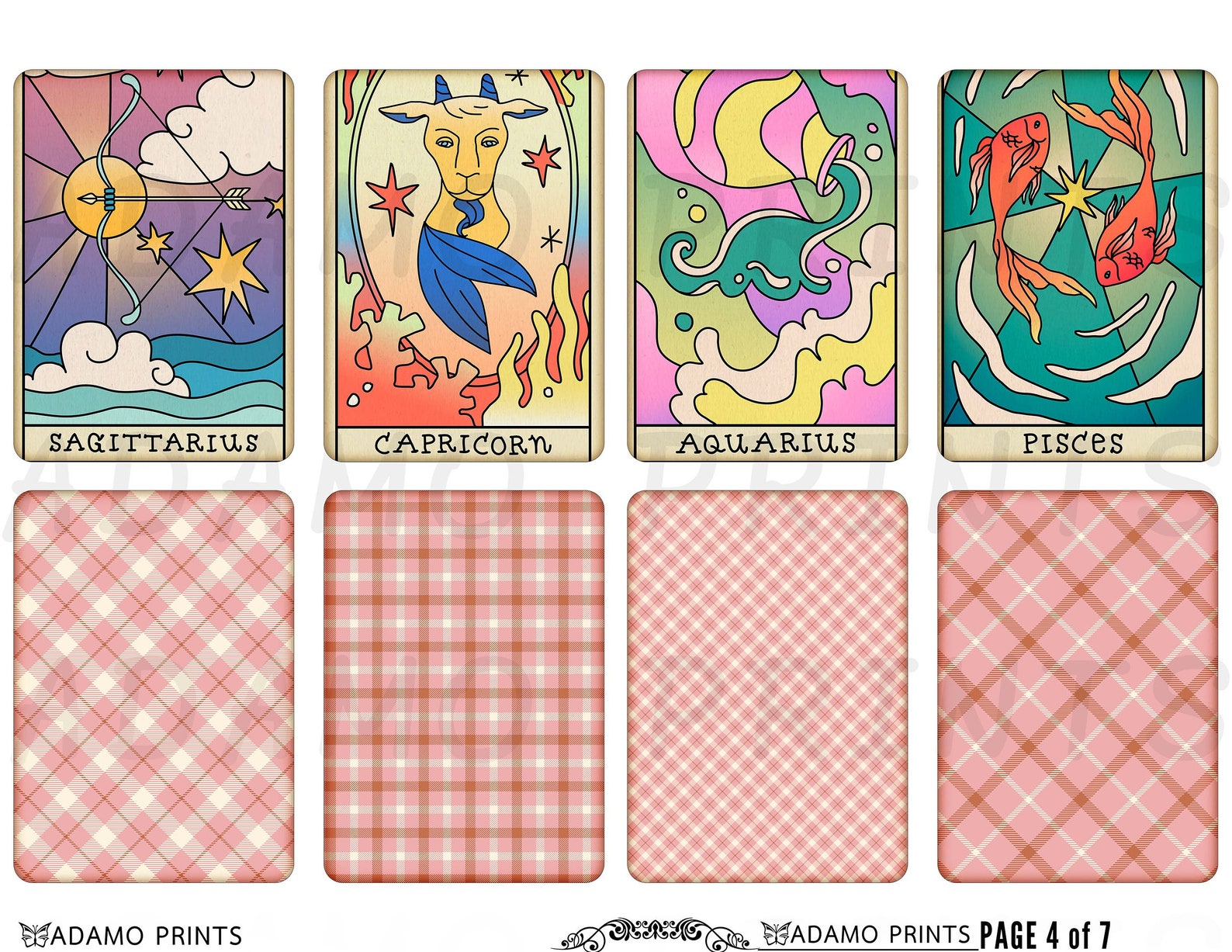 Zodiac ATC Journal Cards Astrology Ephemera Vintage Cards - Etsy