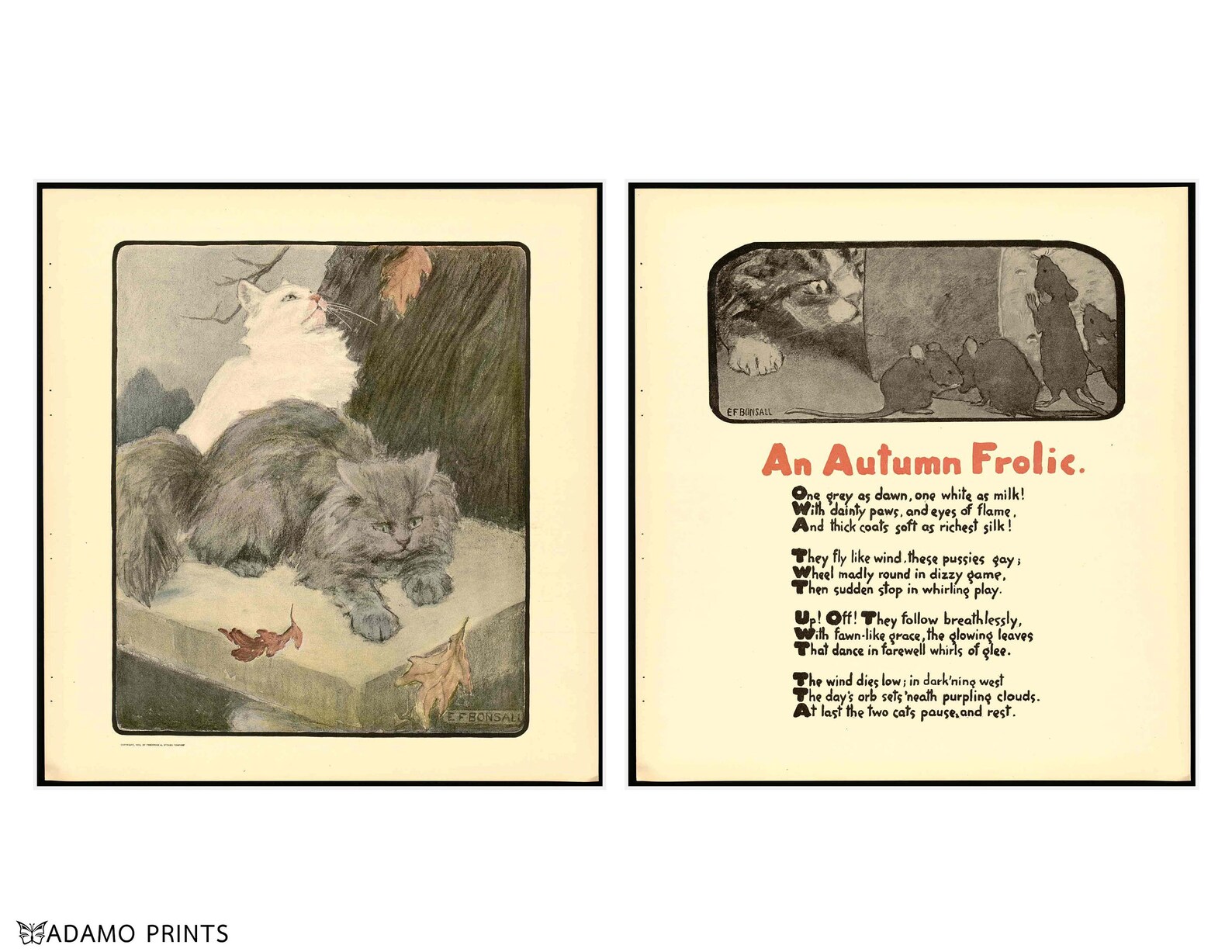 The Book of the Cat Book Page Children Book Digital - Etsy