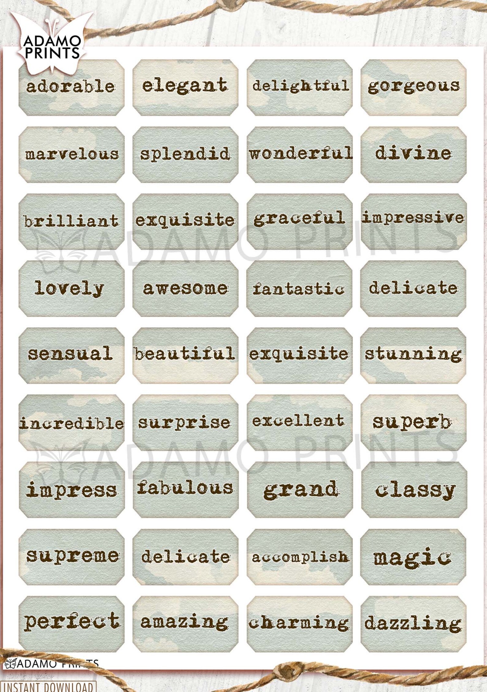 Amazing Journal Word Label, Junk Journaling Word, Digital Inspiration ...
