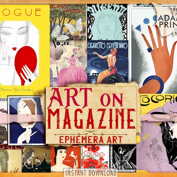 Vintage Magazine Art - Etsy