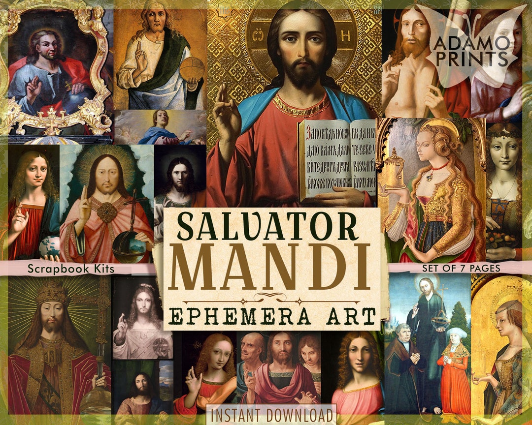 Salvator Mundi, Leonardo Da Vinci Digital Painting, Religious Painting ...
