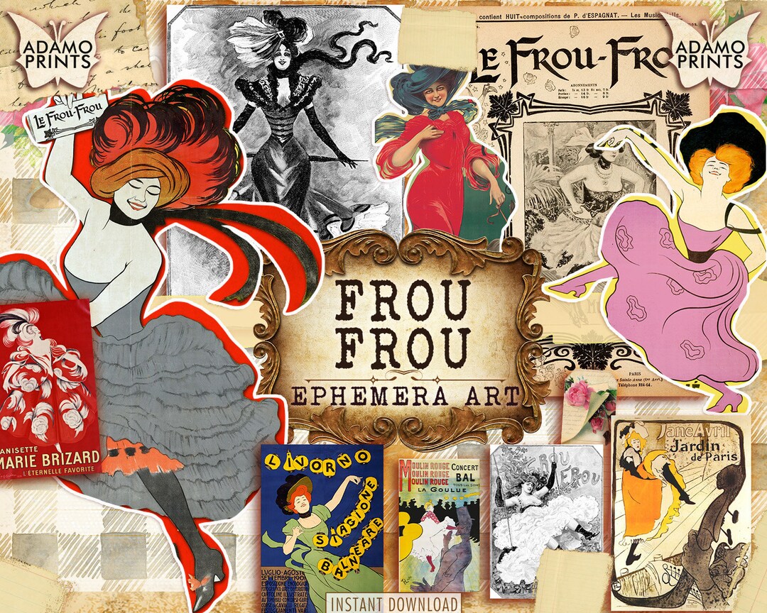 Frou Frou by Leonetto Cappiello, Digital Images, Women, Vintage Art ...