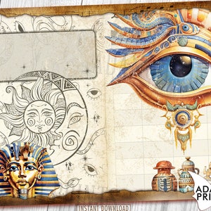 Ancient Egypt Junk Journal Kit, Journal Page, Collage Sheets, Ephemera ...