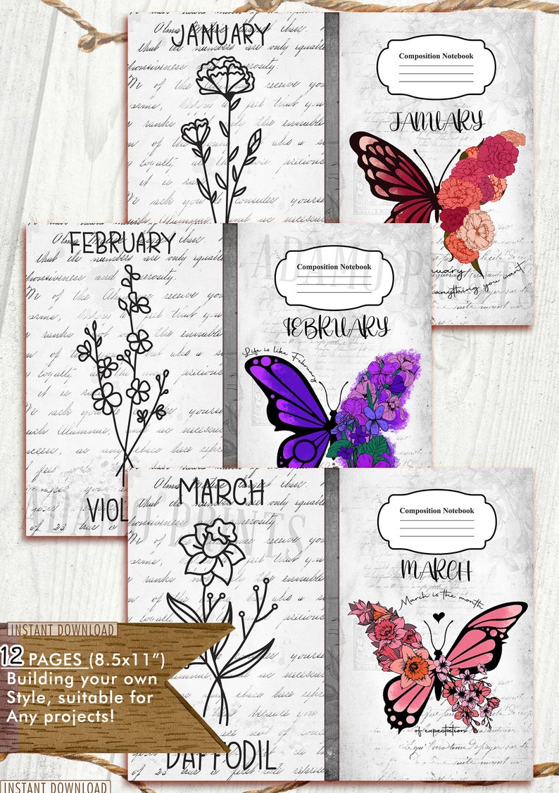Birth Month Neutral, Book Cover, Flower Birth, Butterfly, Quotes ...