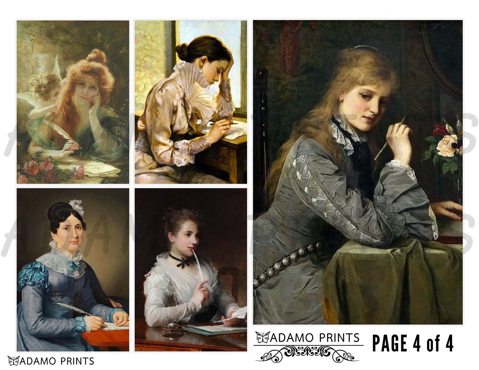 Writing and Journaling Victorian Era Digital Ephemera - Etsy