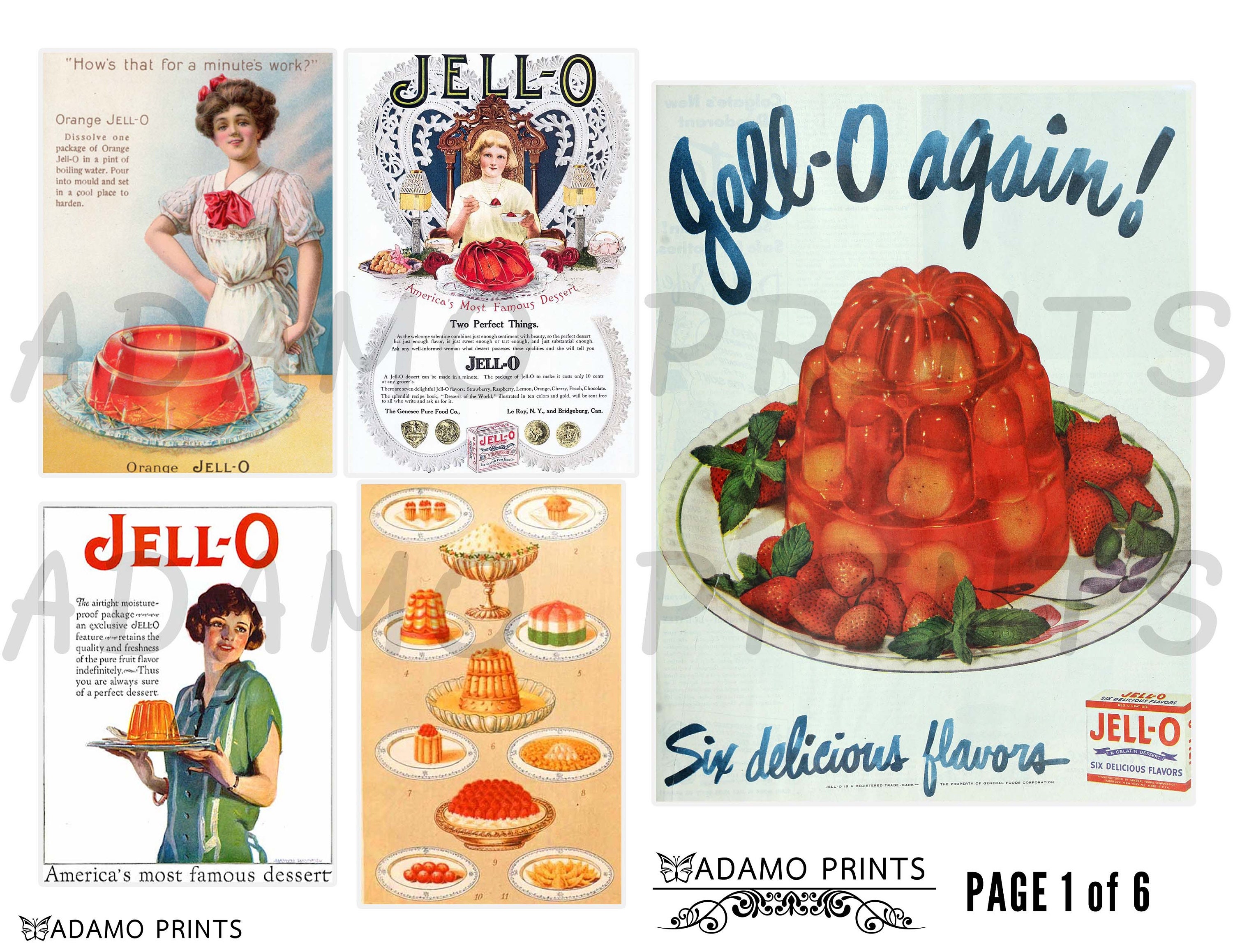 Let's Eat Jell-o America Dessert Jello Cookbook - Etsy