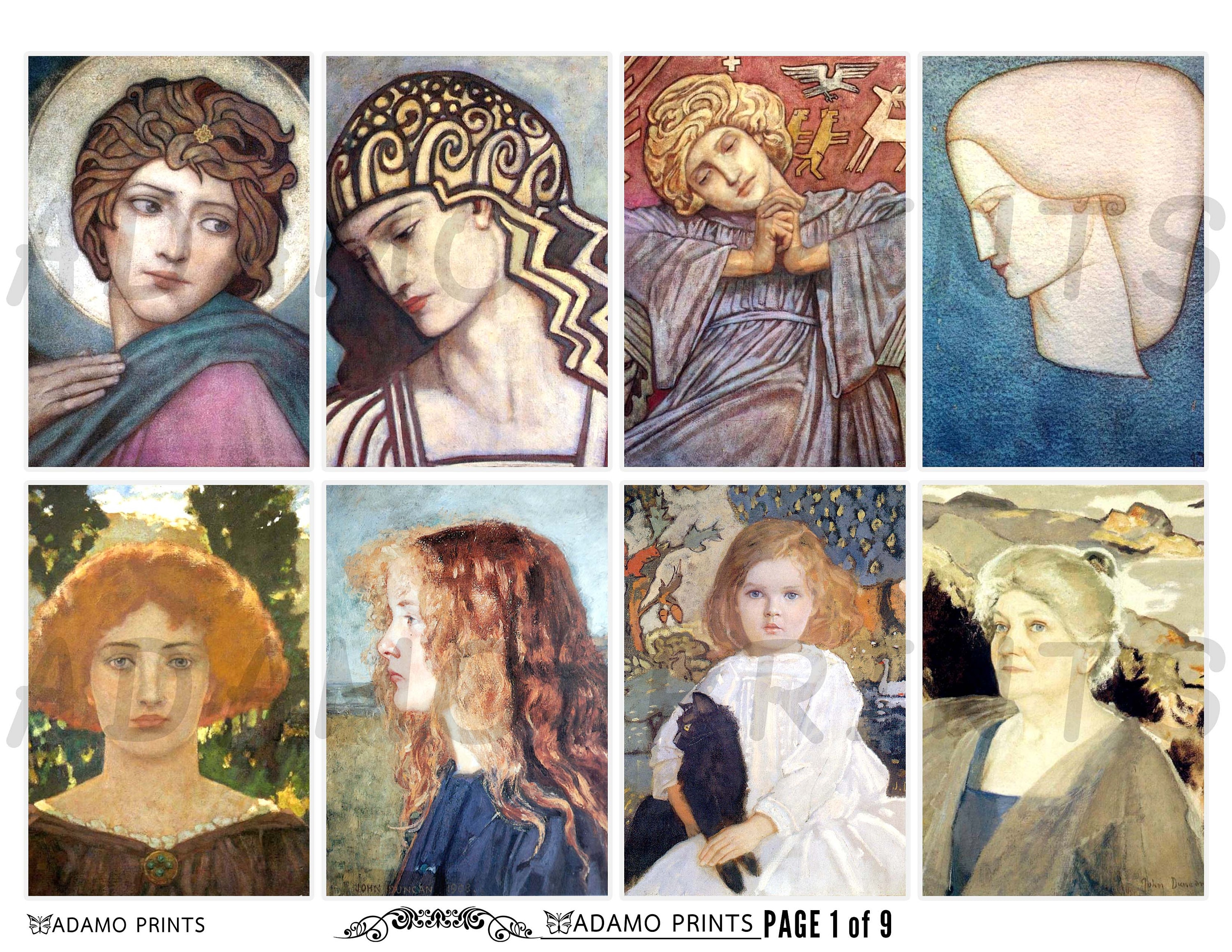 Celtic Art by John Duncan Vintage Art Digital Images | Etsy